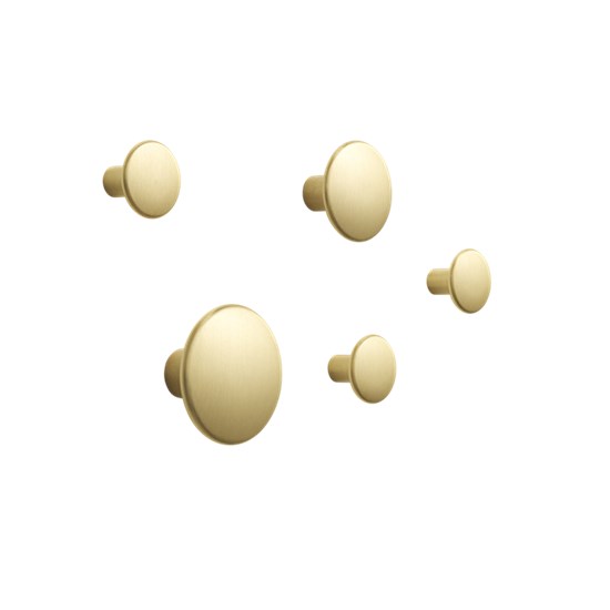 Muuto The Dots Metal Set of 5 Brass fra Muuto - Rask levering