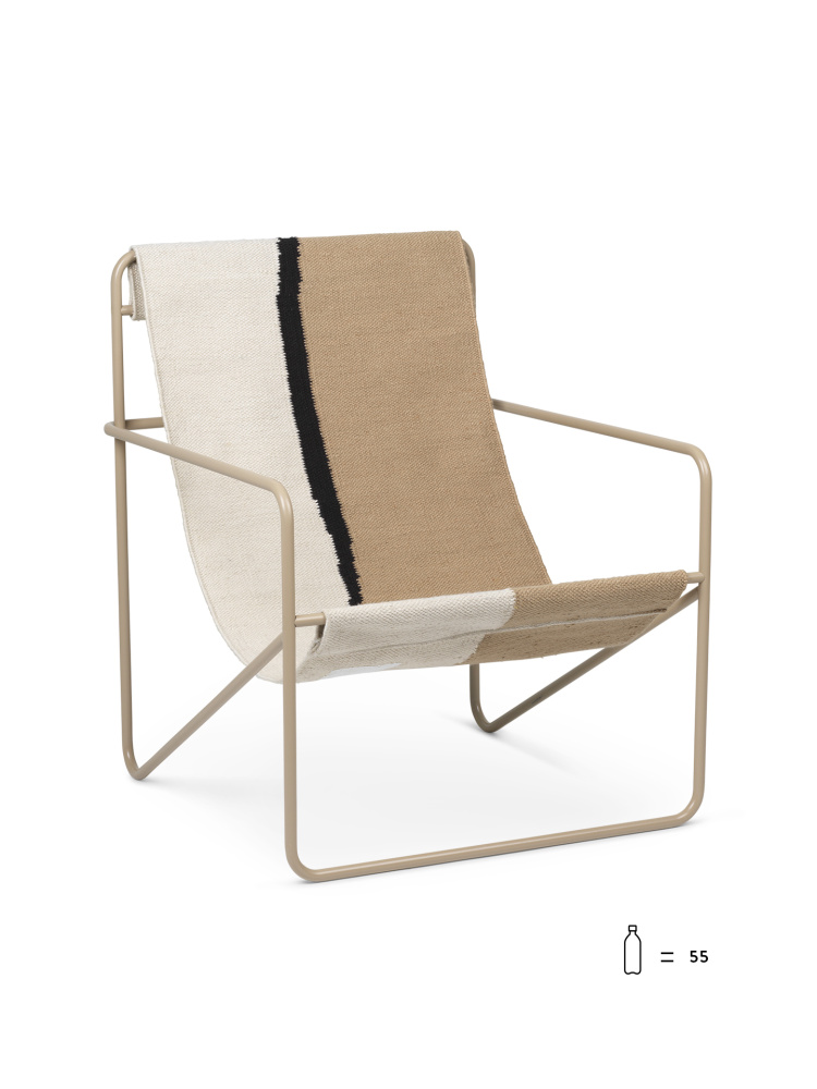 Ferm Living Desert Lounge Chair Cashmere Soil, Loungestol Stol fra ...