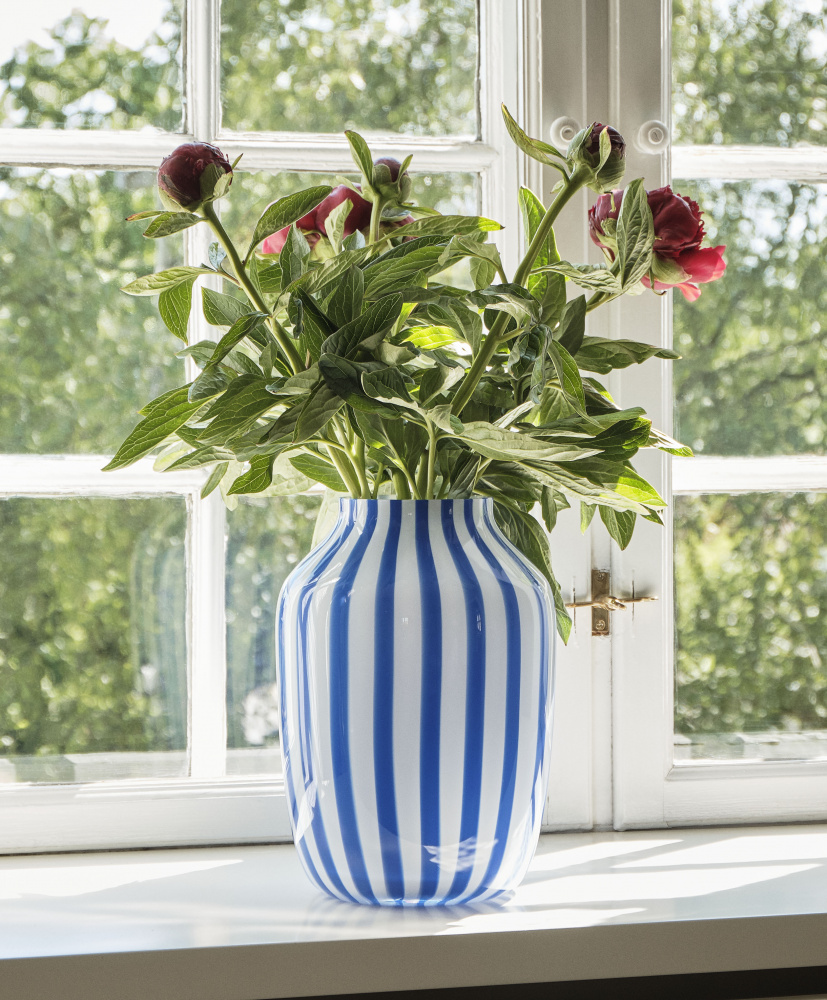 Hay Blue Juice Vase, High Blå vase fra Hay - Rask levering