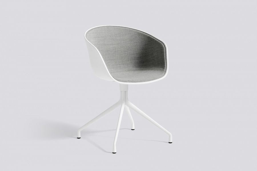 HAY Swivel AAC 20, White/ Polstret Front Grey Remix 123 fra Hay - Rask ...