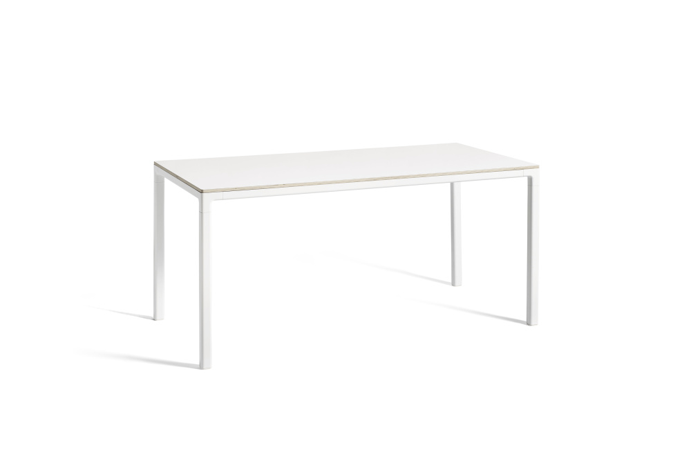 HAY T12 Table White powder coated aluminium frame L160 x W80 x H74 ...