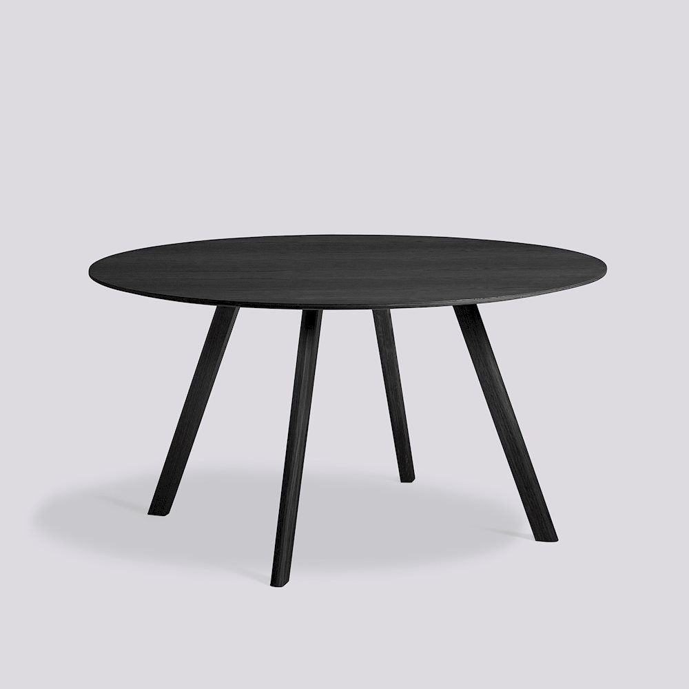 HAY CPH25 Oak Ø140 cm Table WB lakkert svart eik Spisebord fra Hay ...