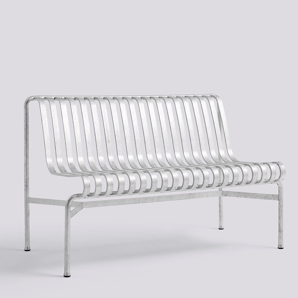 HAY Palissade Dining Bench, 120 Hot Galvanised Steel Spisebenk fra Hay ...