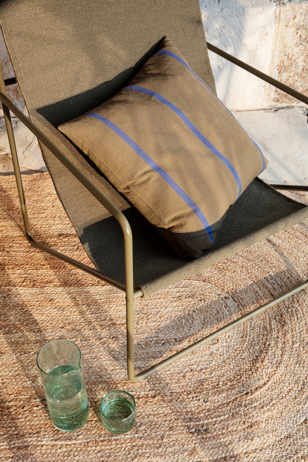 Ferm Living Desert Lounge Chair Olive Olive, Loungestol Utestol fra ...